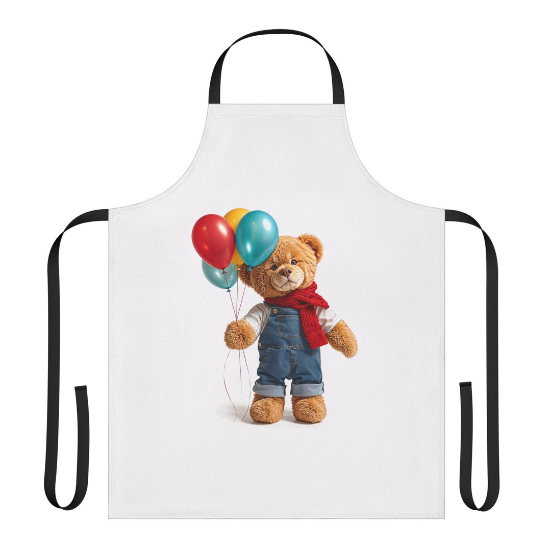 Teddy Bear Kitchen Apron | Playful Cooking Baking Gift - Etsy