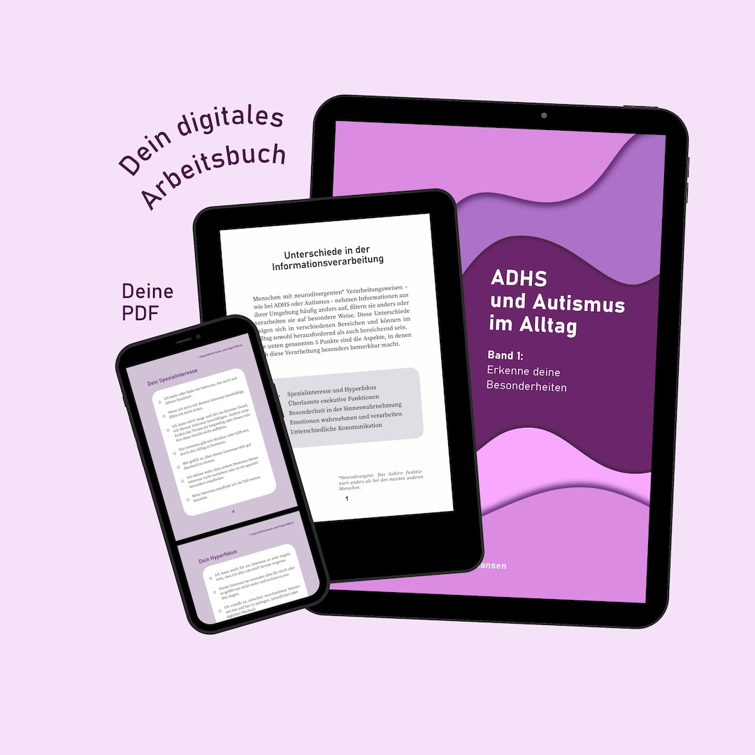 ADHD and Autism in Everyday Life - Workbook as a PDF, for Self-editing ...