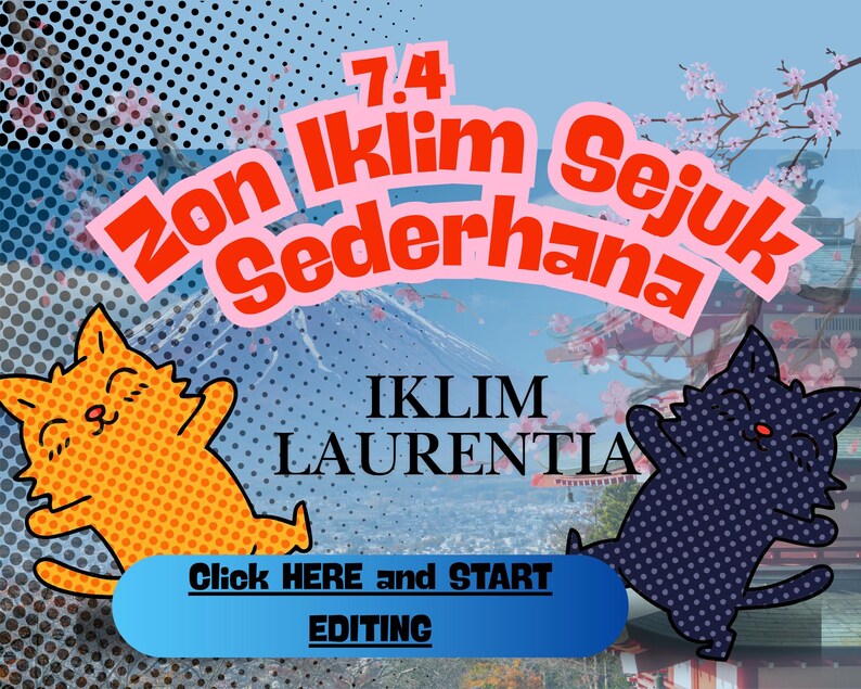 Editable Template Komik Geografi (zon Iklim Sederhana Sejuk - Iklim ...