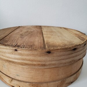 Vintage Bentwood Round Cheese Box - Etsy