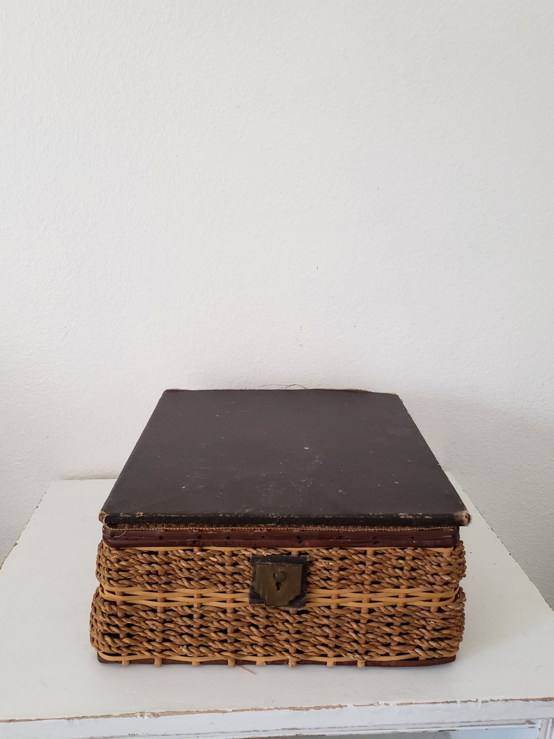 Victorian Wicker Sewing Basket/usb/1820-1914 - Etsy