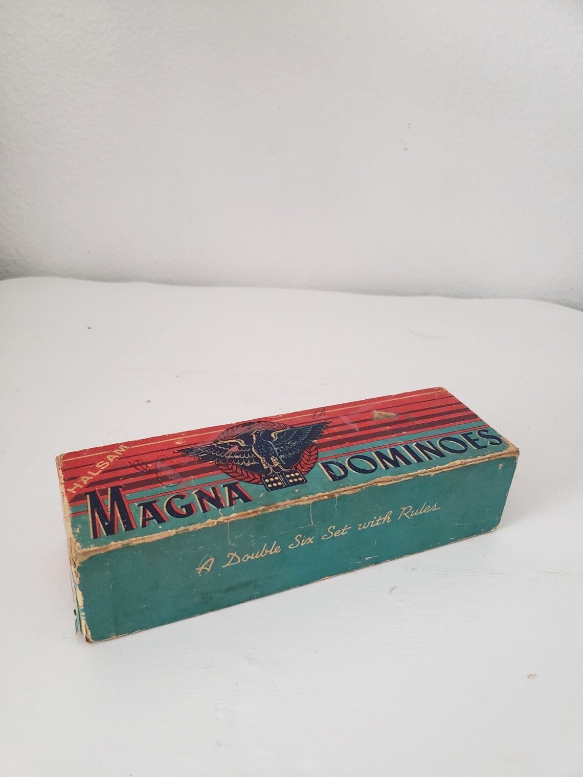 Vintage Halsam Magna Dominoes/eagle Stamp - Etsy