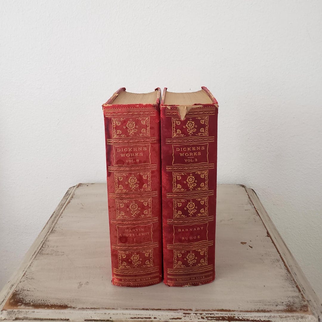 Two Rare Antique Charles Dickens Books/"the Life and Adventures of ...