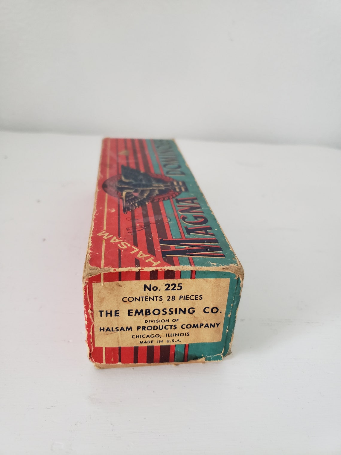 Vintage Halsam Magna Dominoes/eagle Stamp - Etsy