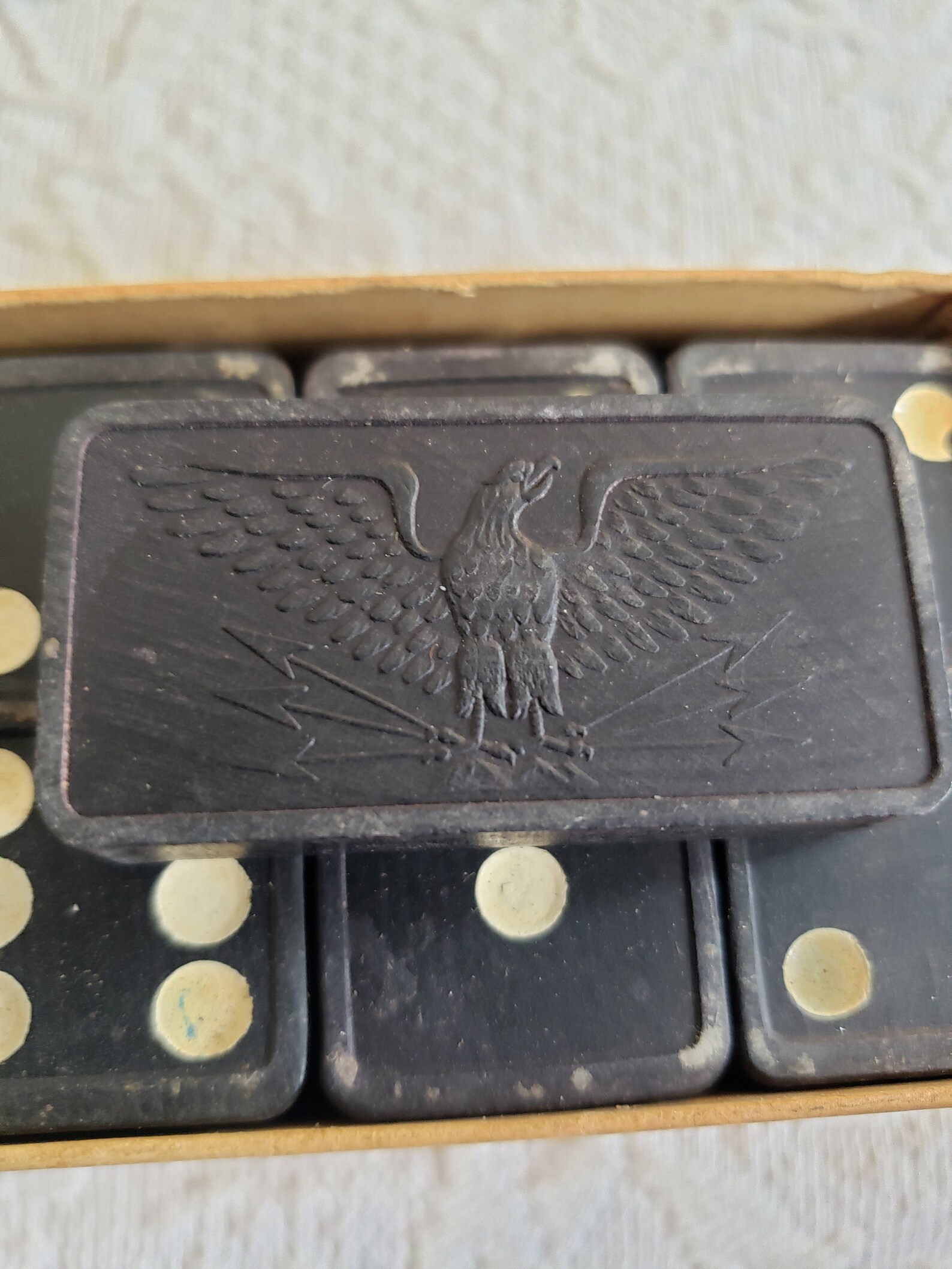 Vintage Halsam Magna Dominoes/eagle Stamp - Etsy