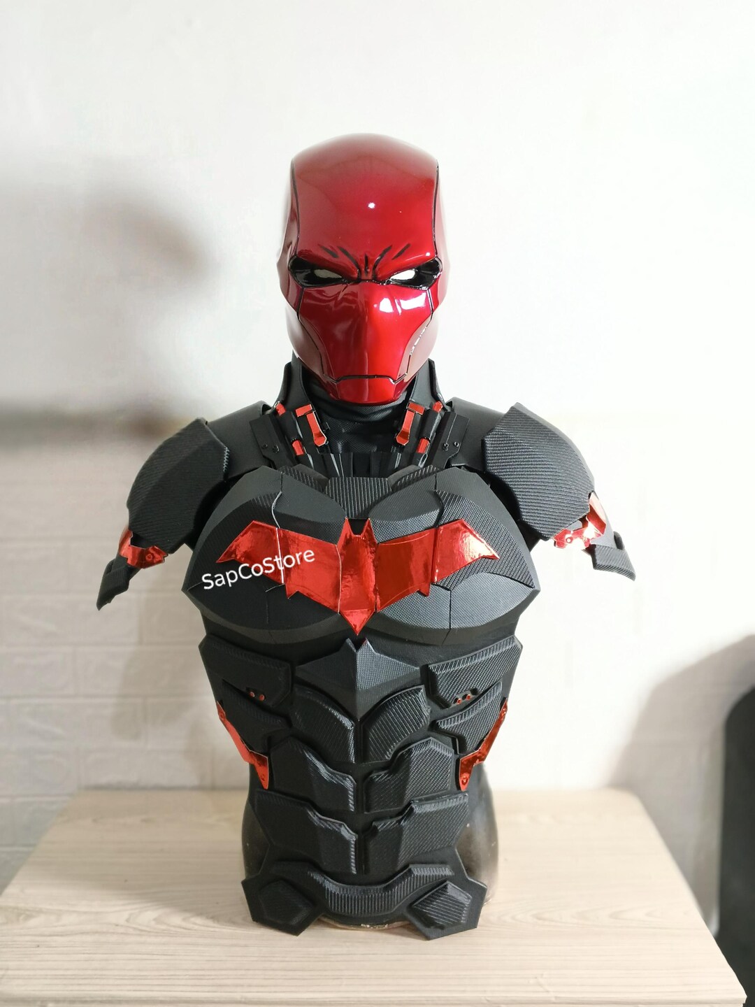 Red Hood Simple Armor and Mask/evafoam Covered Carbon Leather - Etsy