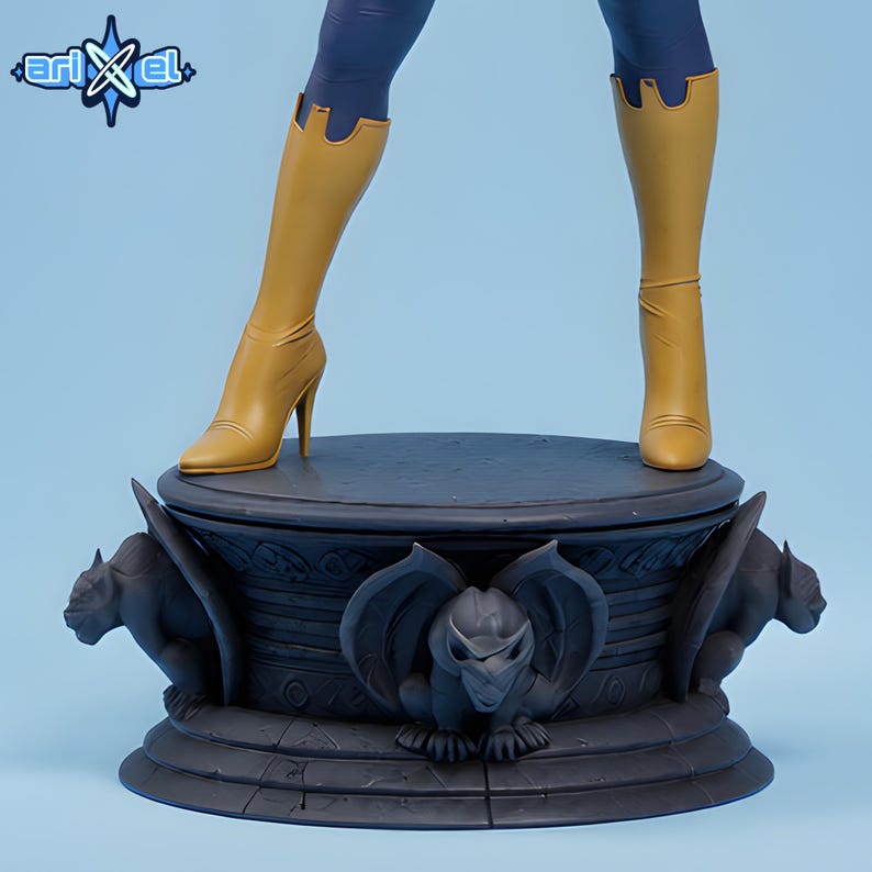 Gothic Female Bat Hero STL File 1:6 Scale – Dark Vigilante Statue ...