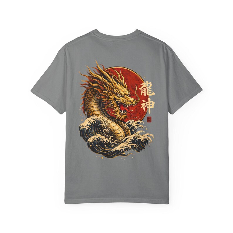 Japanese Dragon T-shirt for Men, Ryujin Dragon T-shirt, Samurai Tattoo ...