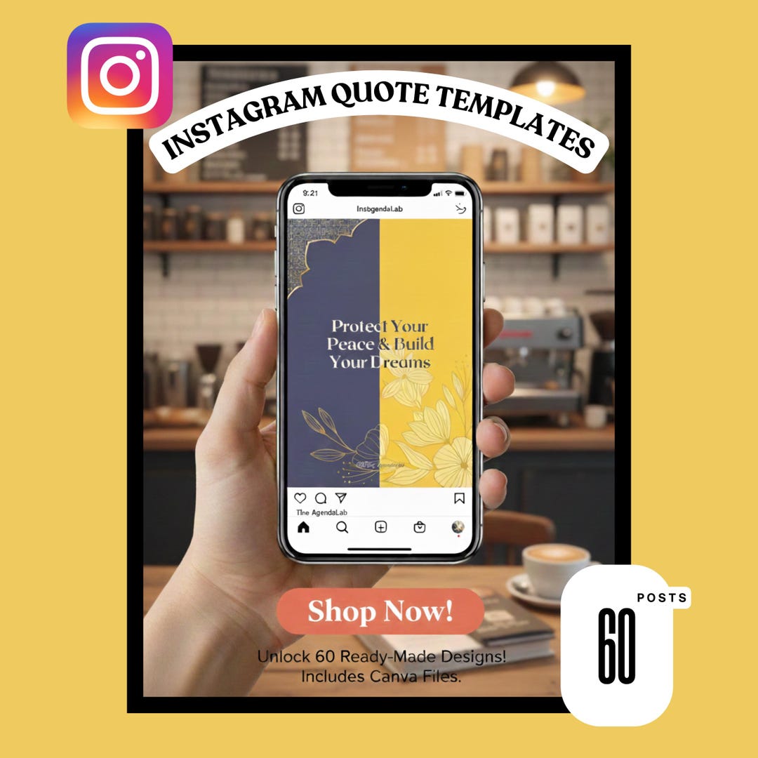 60 New Year Resolution Instagram Templates | Canva IG Posts | PLR ...