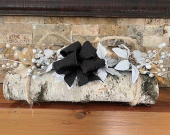 Decorated Bundled Birch Logs - Etsy