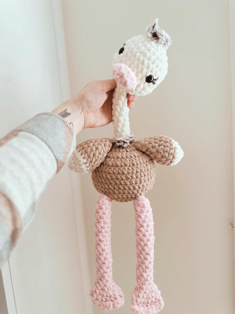Crochet Ostrich Pattern PDF, Amigurumi Bird Pattern, Beginner Friendly ...