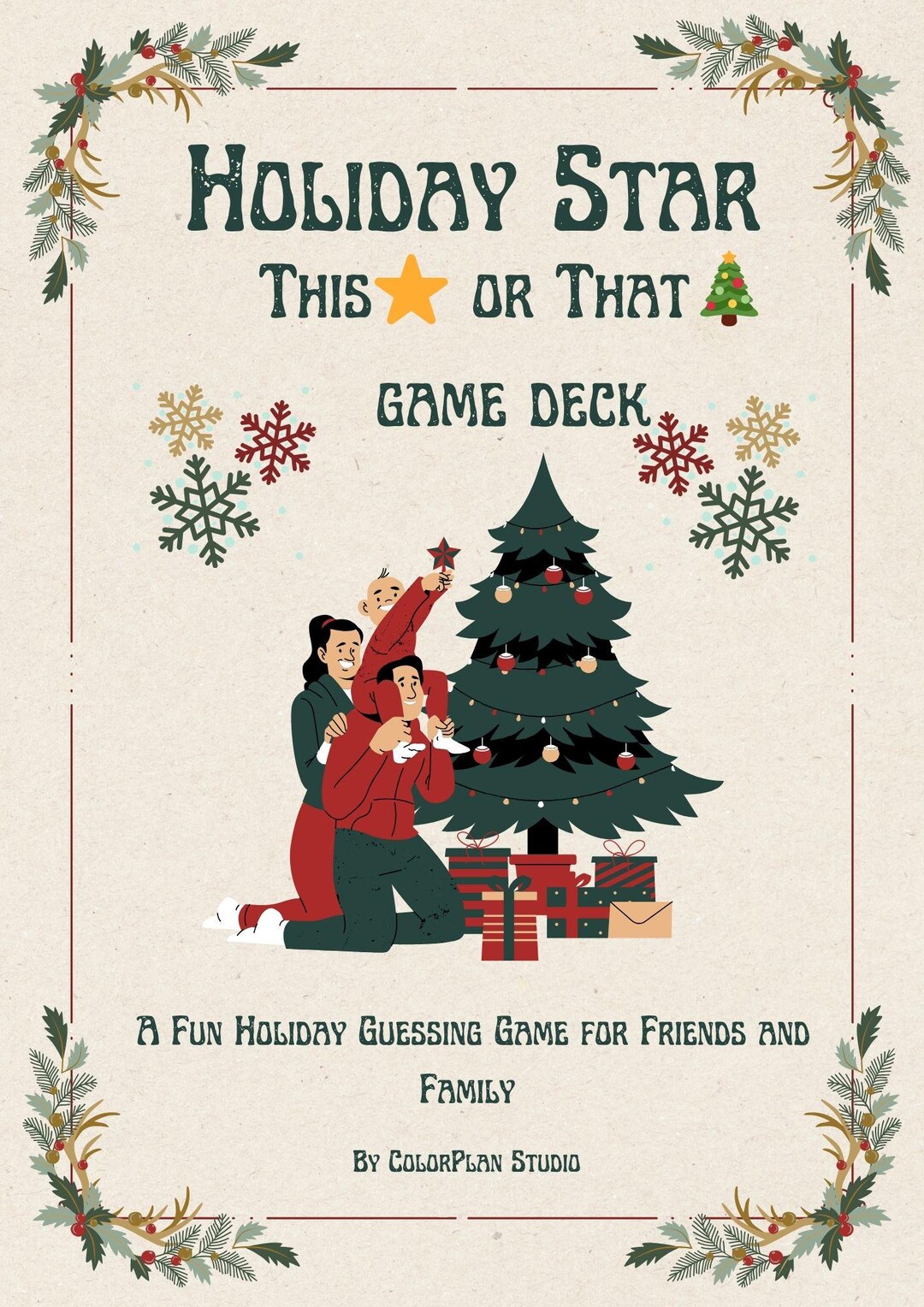 Holiday This or That Game • Printable Family Party Game • Christmas ...