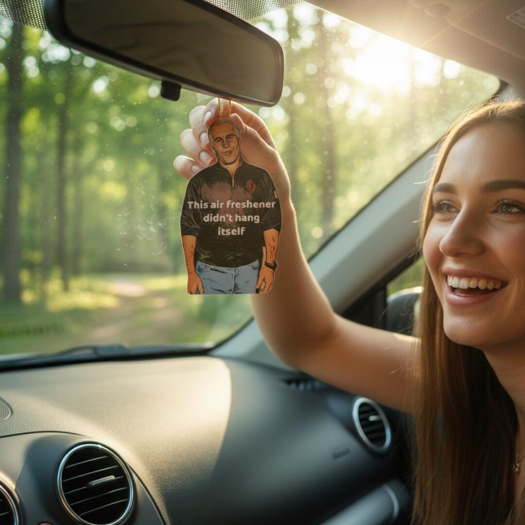 Funny Car Air Freshener Epstein Car Accessory Unique Scent Jeffrey ...