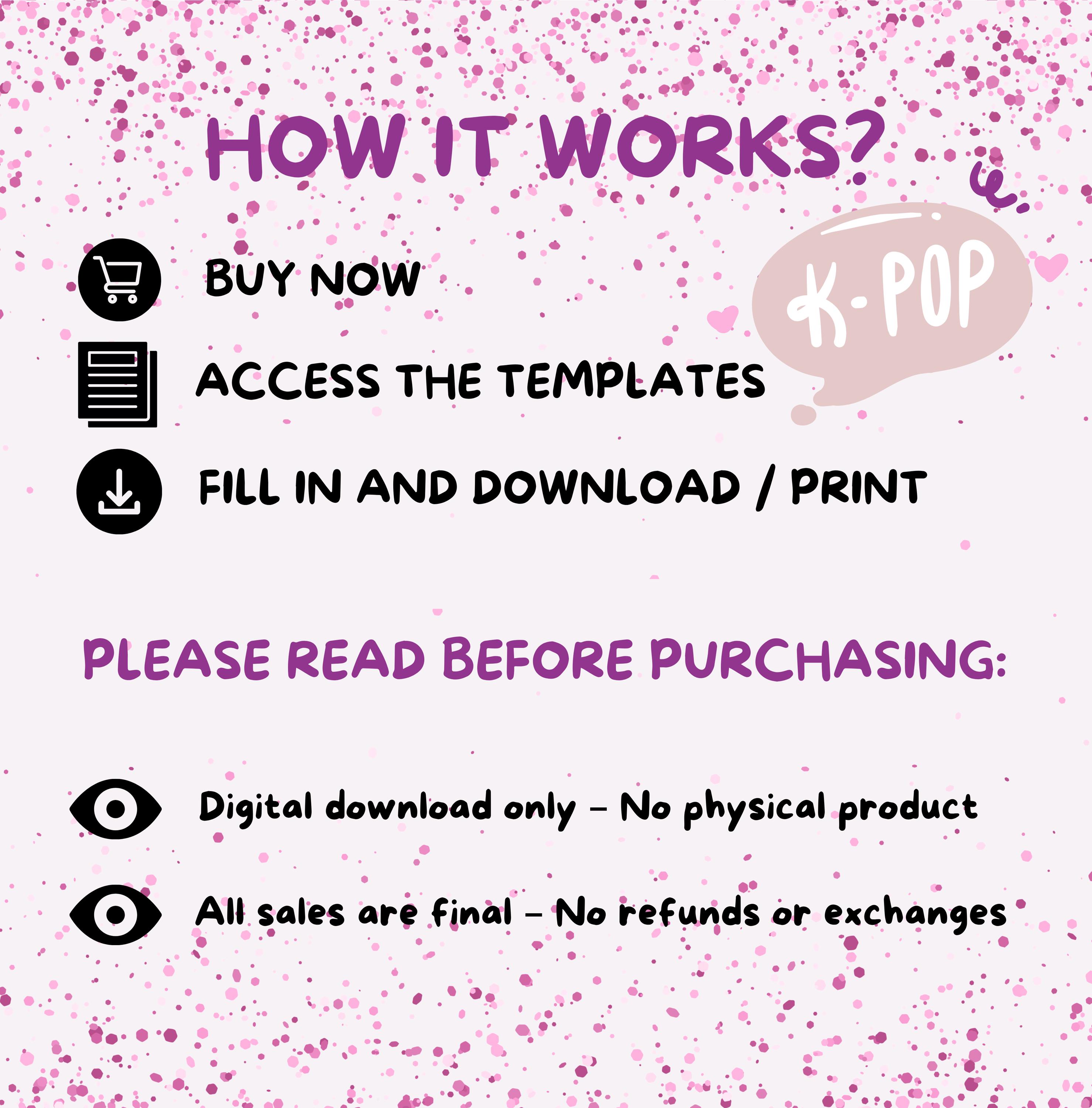 Custom K Pop Demon Hunter Gable Box Label | Huntrix Girls Printable Box ...