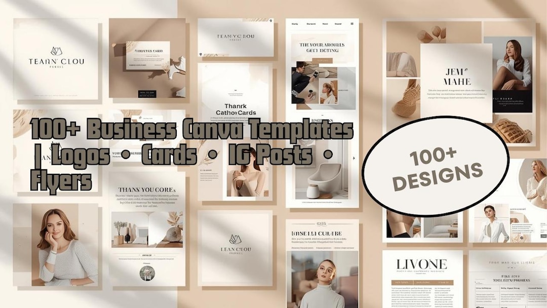 Business Branding Canva Templates | Logo, Cards, Posts - Etsy