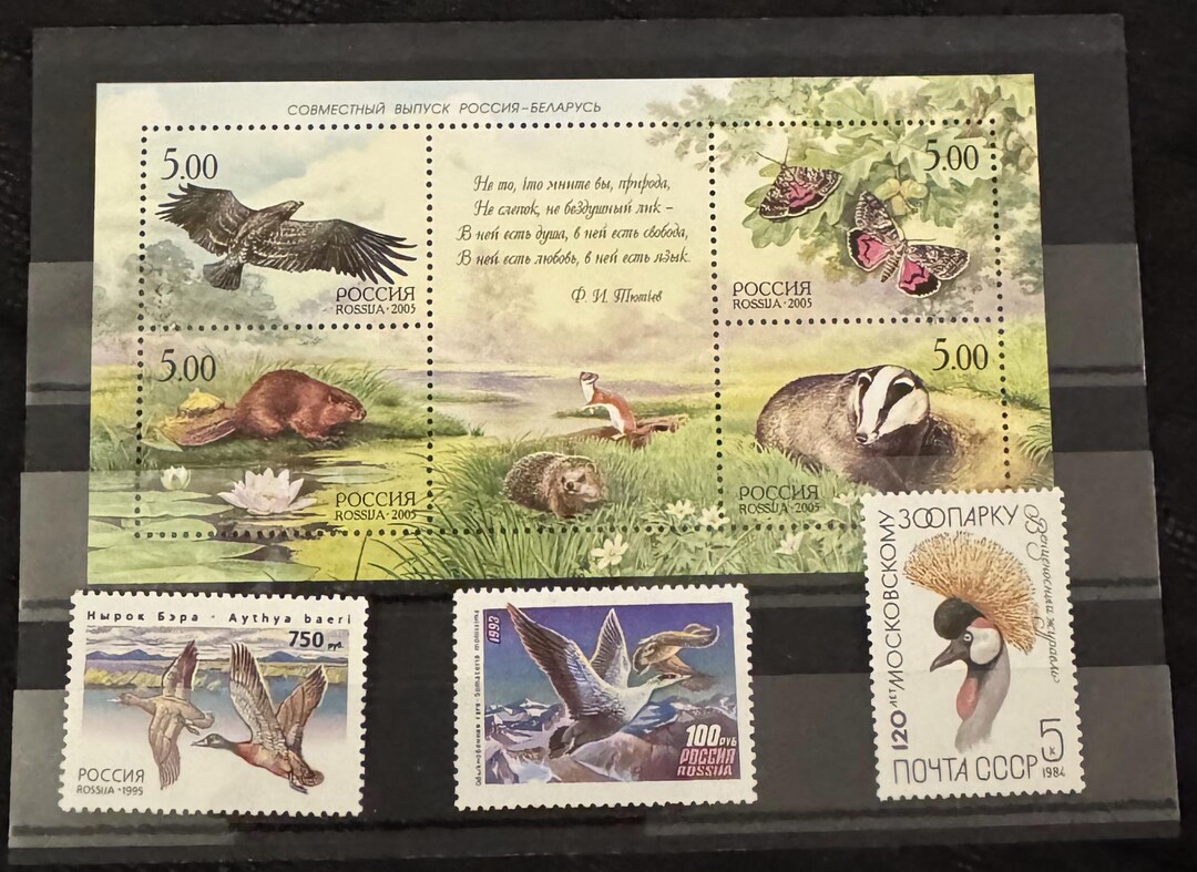 Soviet Stamp Collage: USSR History | 1960s–2010s Original Unused ...