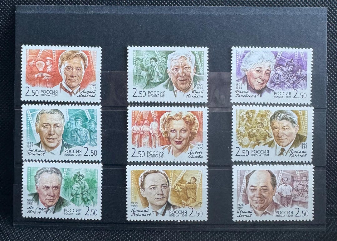 Soviet Stamp Collage: USSR History | 1960s–2010s Original Unused ...