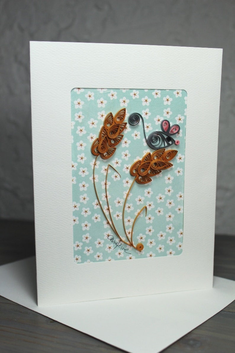 Quilled Country Mouse/quilled Mouse/frame Card/blank Card - Etsy