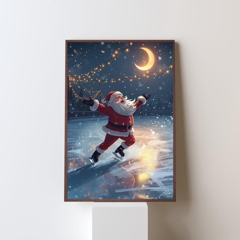 Printable Santa Claus | Christmas Home Decor| Holiday Wall Art (digital ...