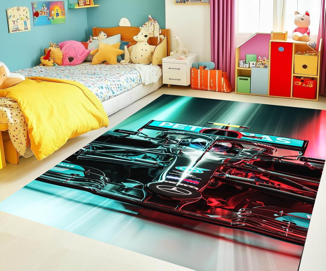 Formula 1 Rug - F1 Racing Digital Printed Carpet - Race Car Team Rug ...