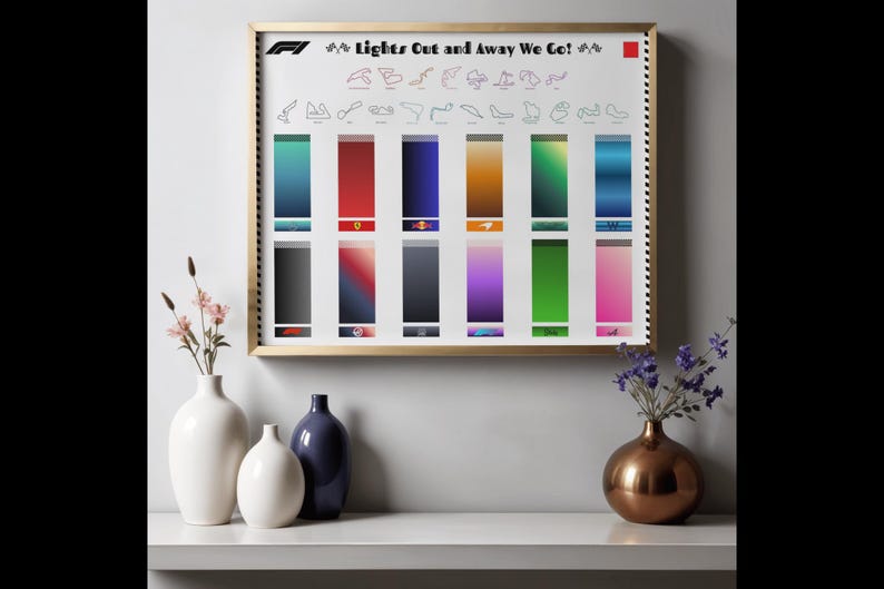 F1 Mini Sets for Brick Build Display | 40x30cm | Black and White ...