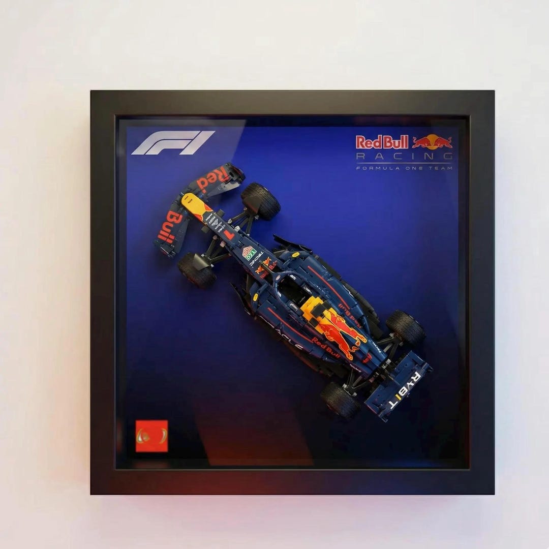 Red Bull F1 Team Lego Square Wall Art - Formula 1 Display Background ...