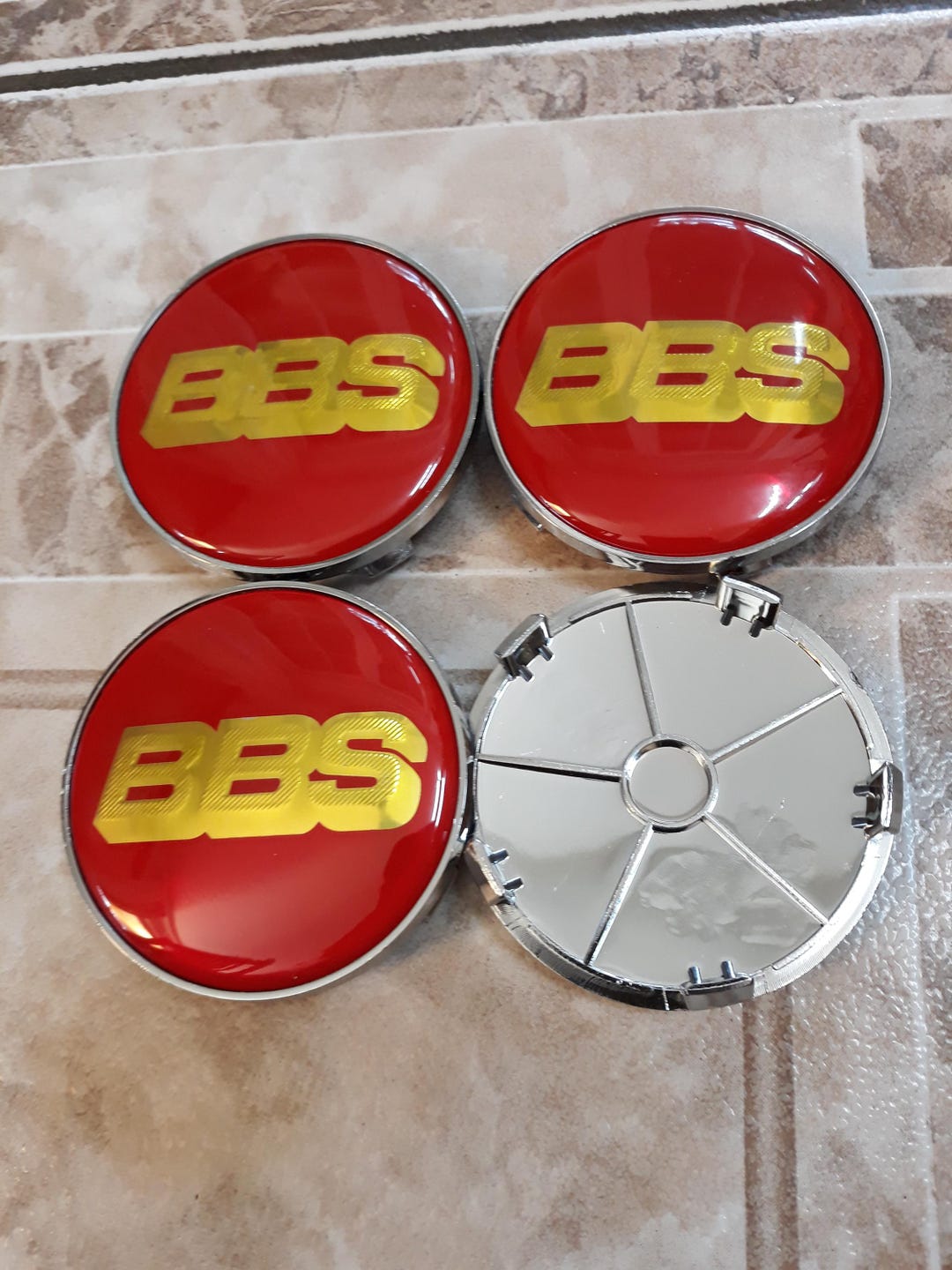 BBS 4x68mm Red-gold Wheel Center Caps; Emblem; Logo; Car Accessories - Etsy