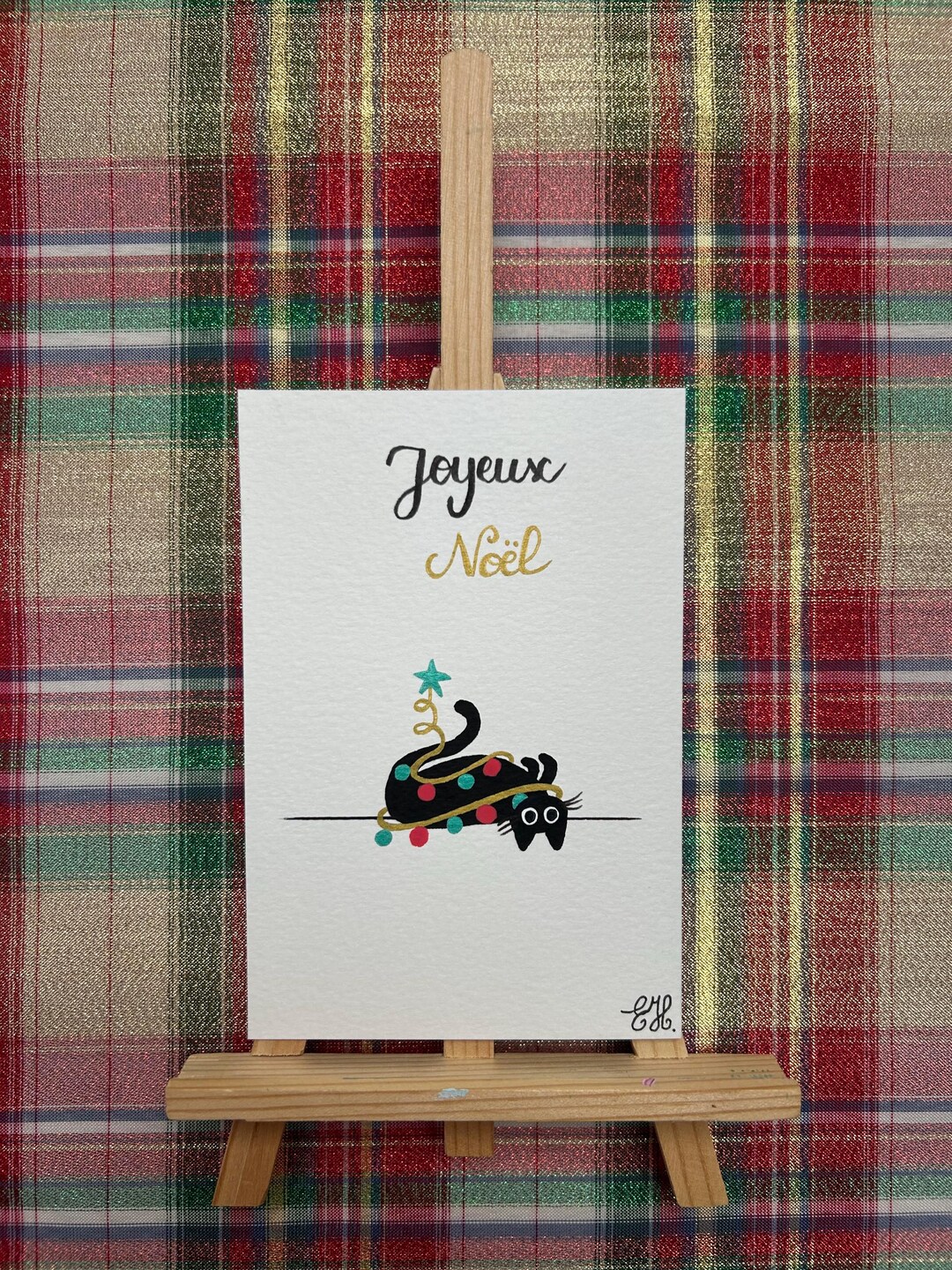 Illustration - "festooned Cat" - POSCA Acrylic Markers - Etsy