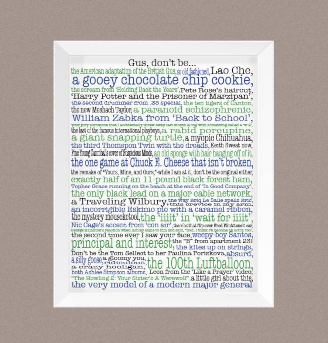 Psych; Psych Poster; Psych TV Show; Instant Download; Complete List of ...