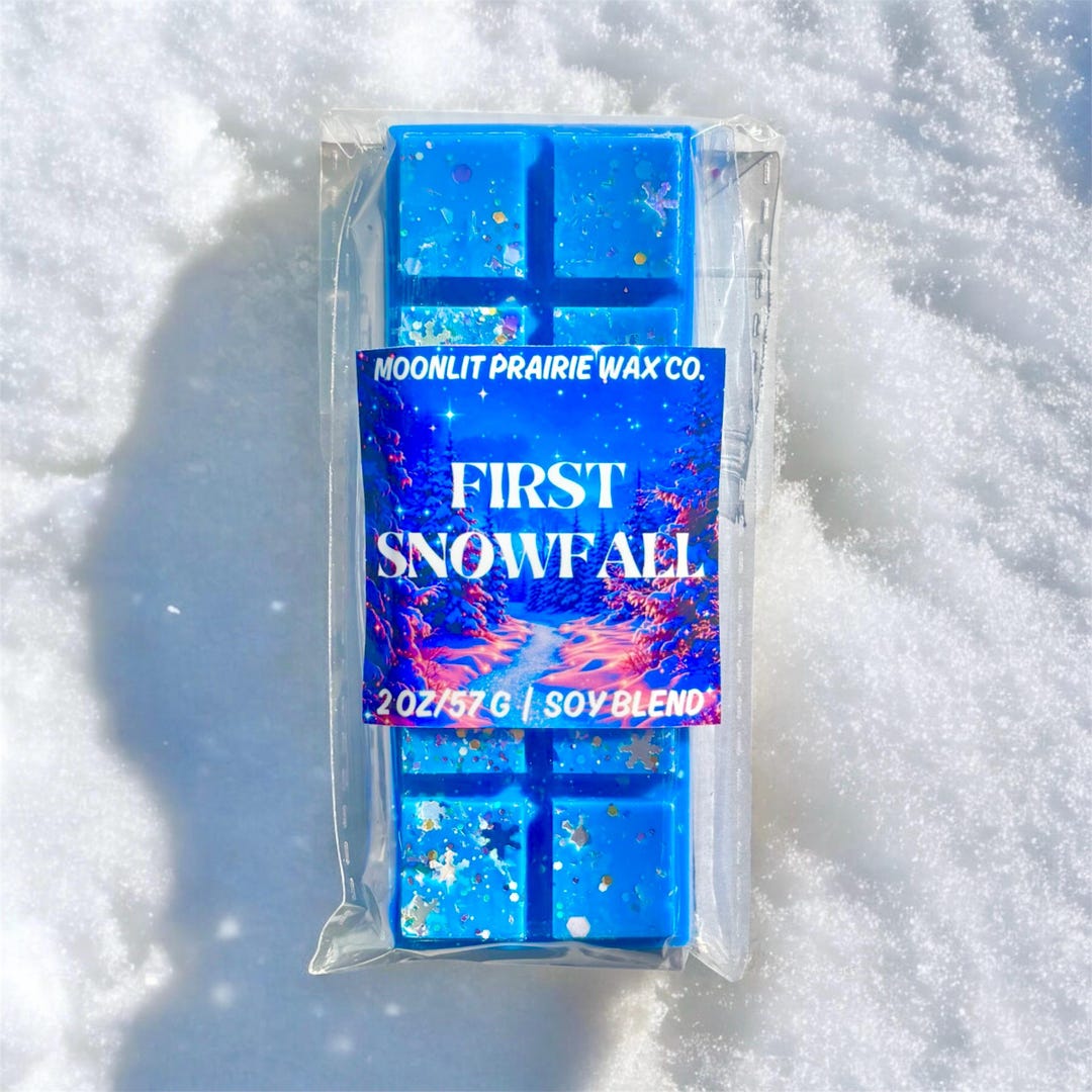 First Snowfall Wax Melt | Highly Scented | Soy Blend Wax | Small Gift ...