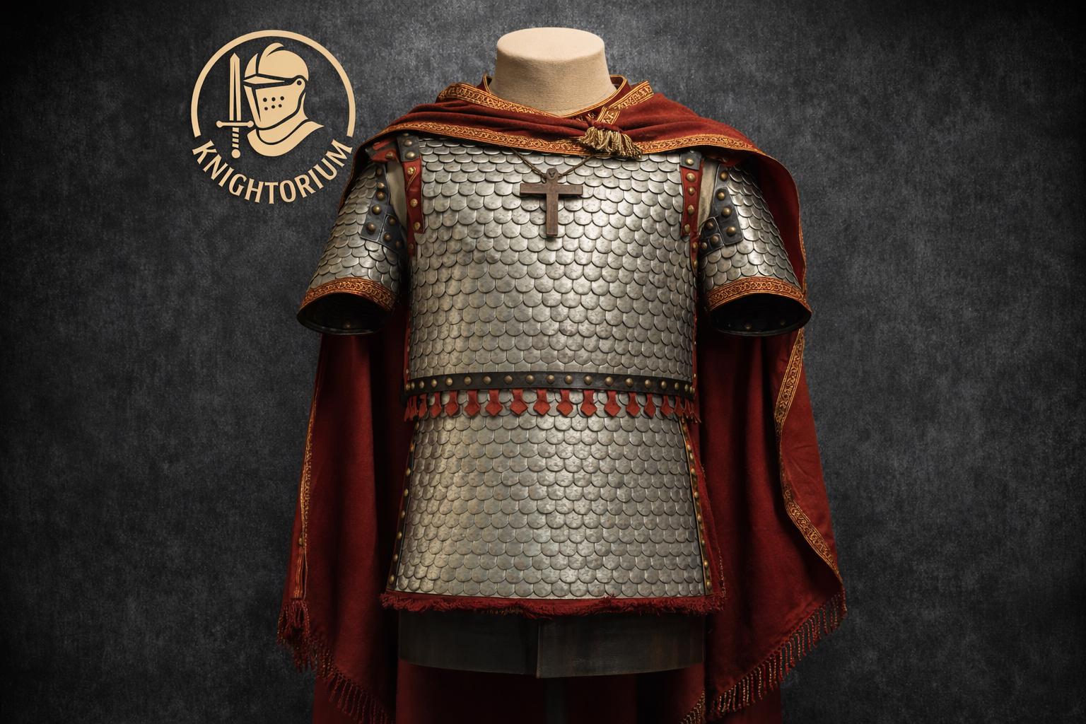 Handcrafted Medieval Scale Armor Cuirass With Cape | Byzantine Knight ...