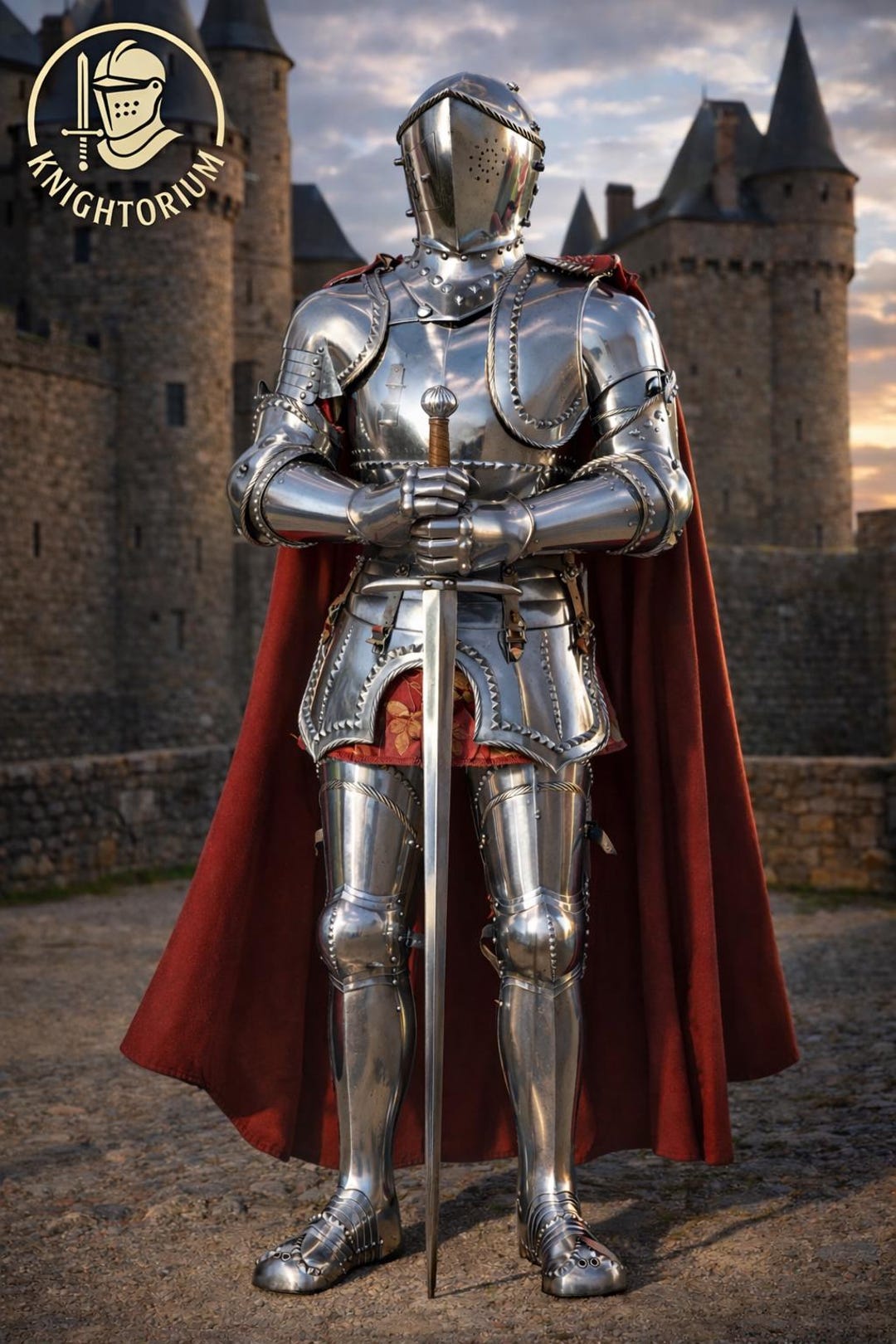 Medieval Knight Armor Suit – Full Body Polished Steel Gothic Plate ...