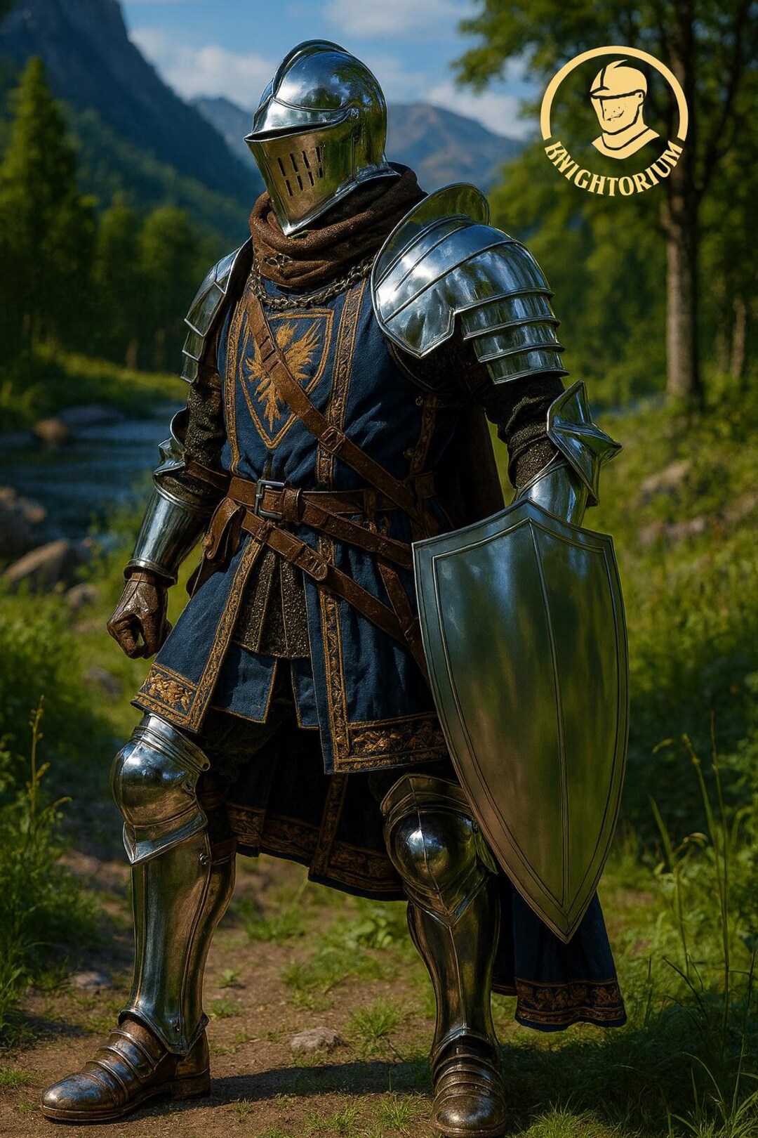 Crusader Full-body Armor Set – Mirror-polished Steel, Museum-grade - Etsy