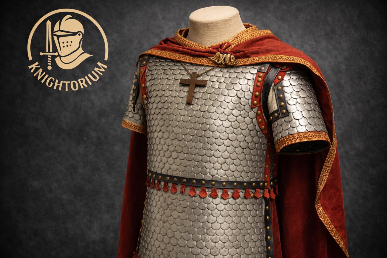 Handcrafted Medieval Scale Armor Cuirass With Cape | Byzantine Knight ...