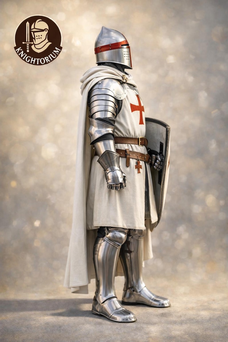 Medieval Templar Knight Armor Suit – Full Body Crusader Armor With ...