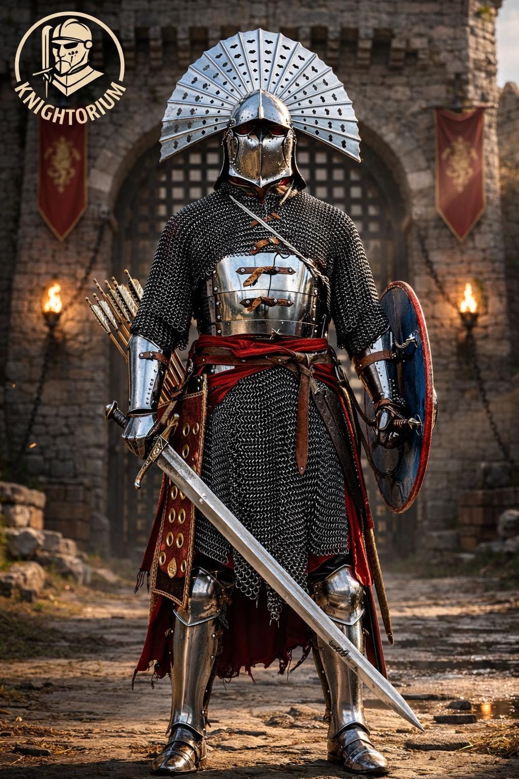 Medieval Knight Armor Set, Handmade Steel Armor, Functional Warrior ...