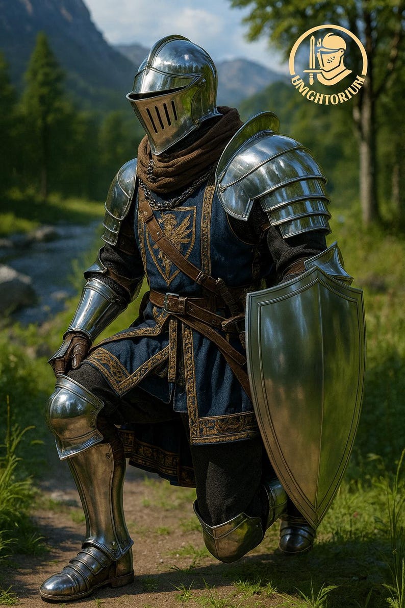 Crusader Full-body Armor Set – Mirror-polished Steel, Museum-grade - Etsy