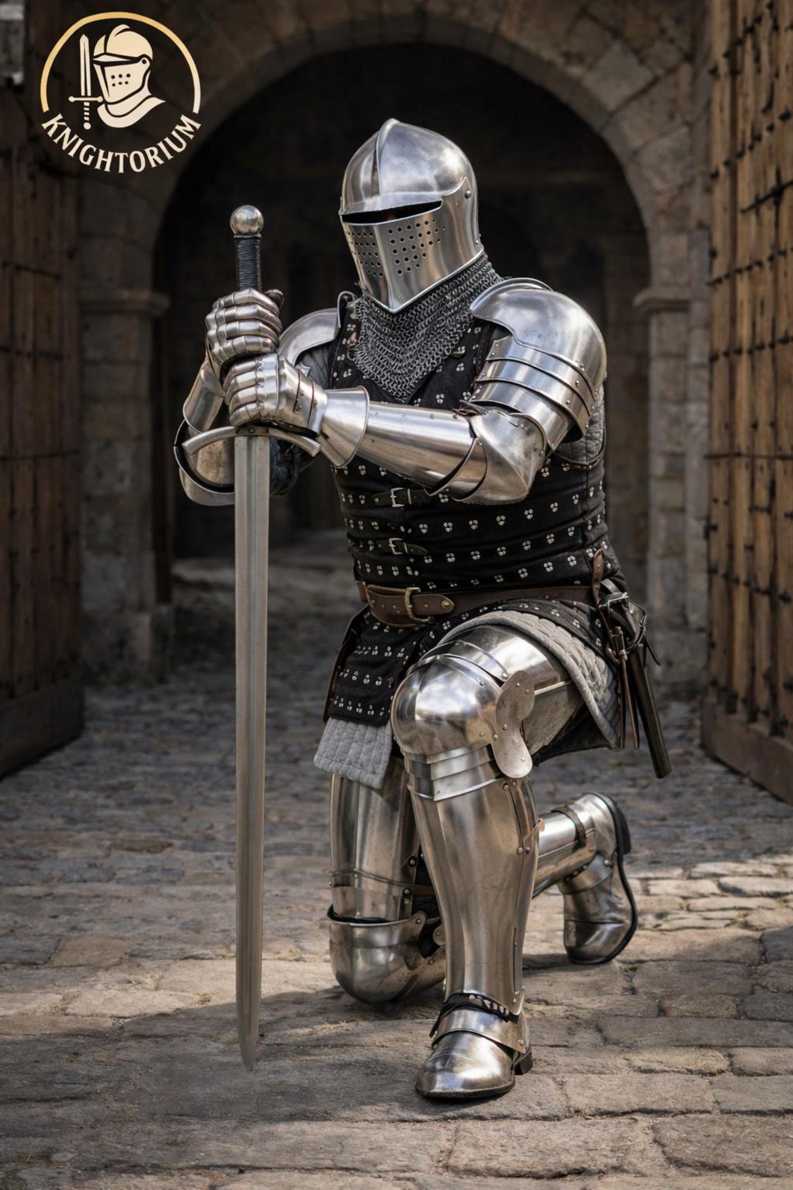Handcrafted Medieval Full Plate Knight Armor Suit | Polished Steel ...