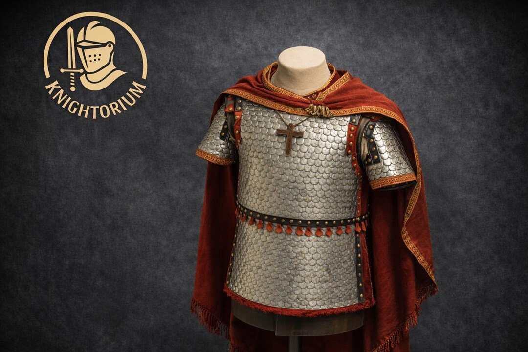Handcrafted Medieval Scale Armor Cuirass With Cape | Byzantine Knight ...