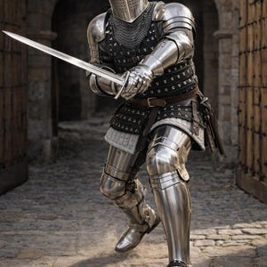 Handcrafted Medieval Full Plate Knight Armor Suit | Polished Steel ...
