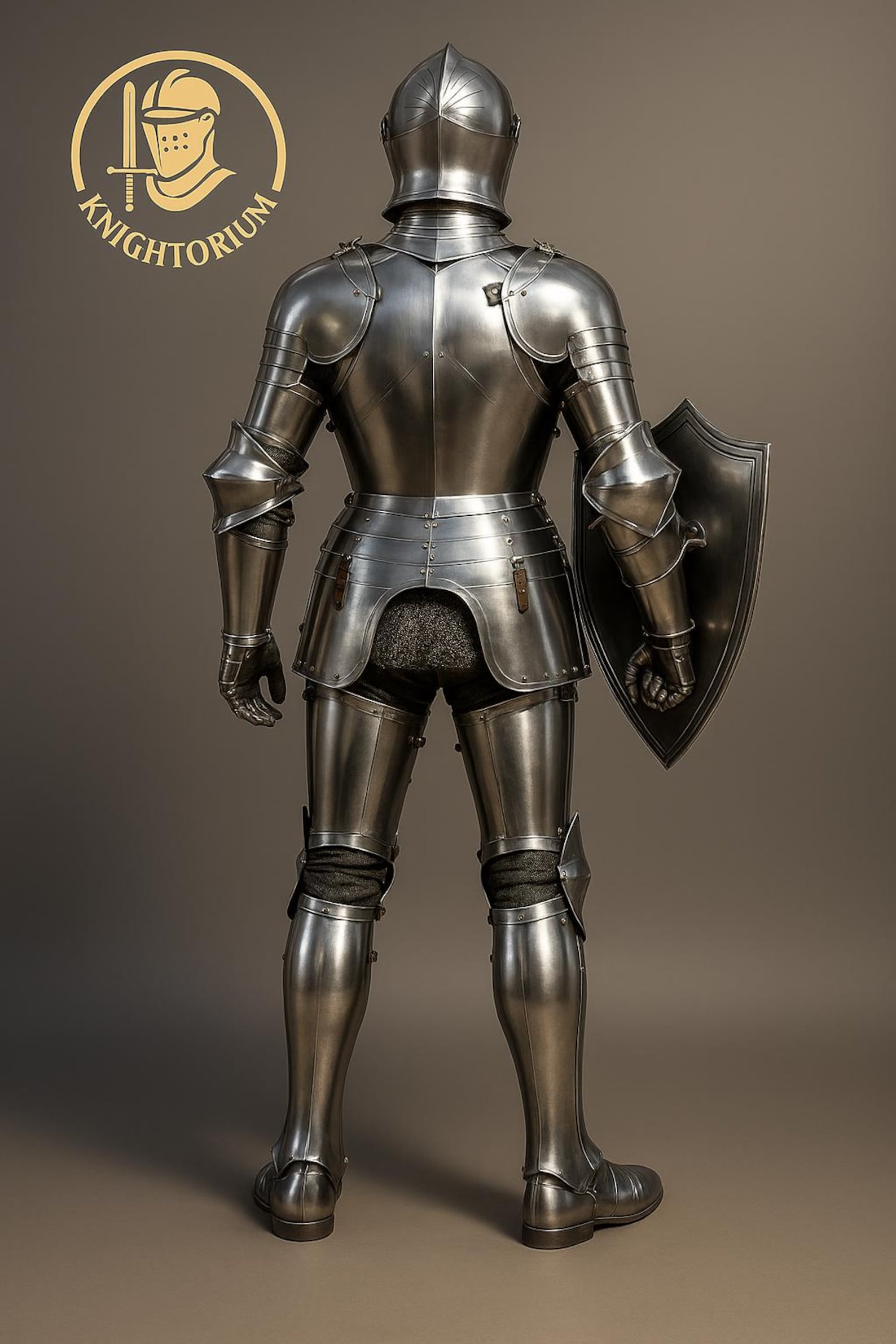 Full-body Medieval Knight Armor With Shield – Premium Hand-forged Steel ...