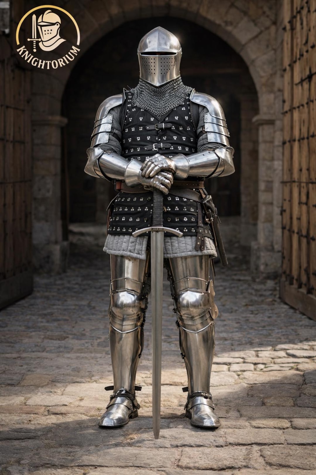 Handcrafted Medieval Full Plate Knight Armor Suit | Polished Steel ...