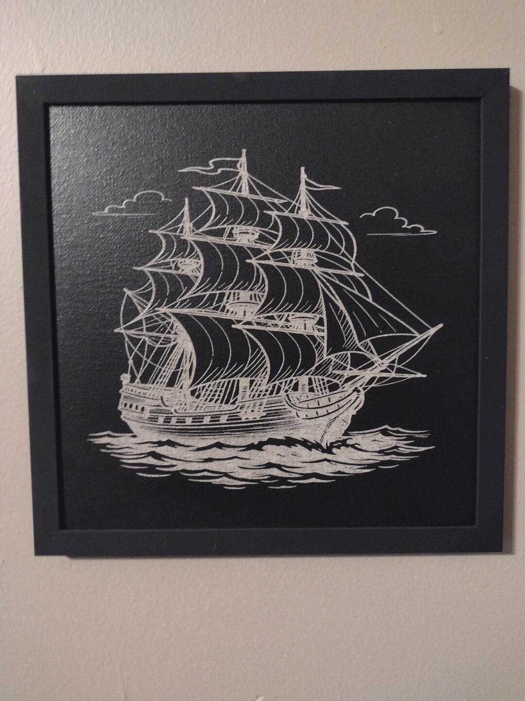 Nautical Art Plaques - Ships and Wheel - Wall or Desk Mount - Lot of 3 ...