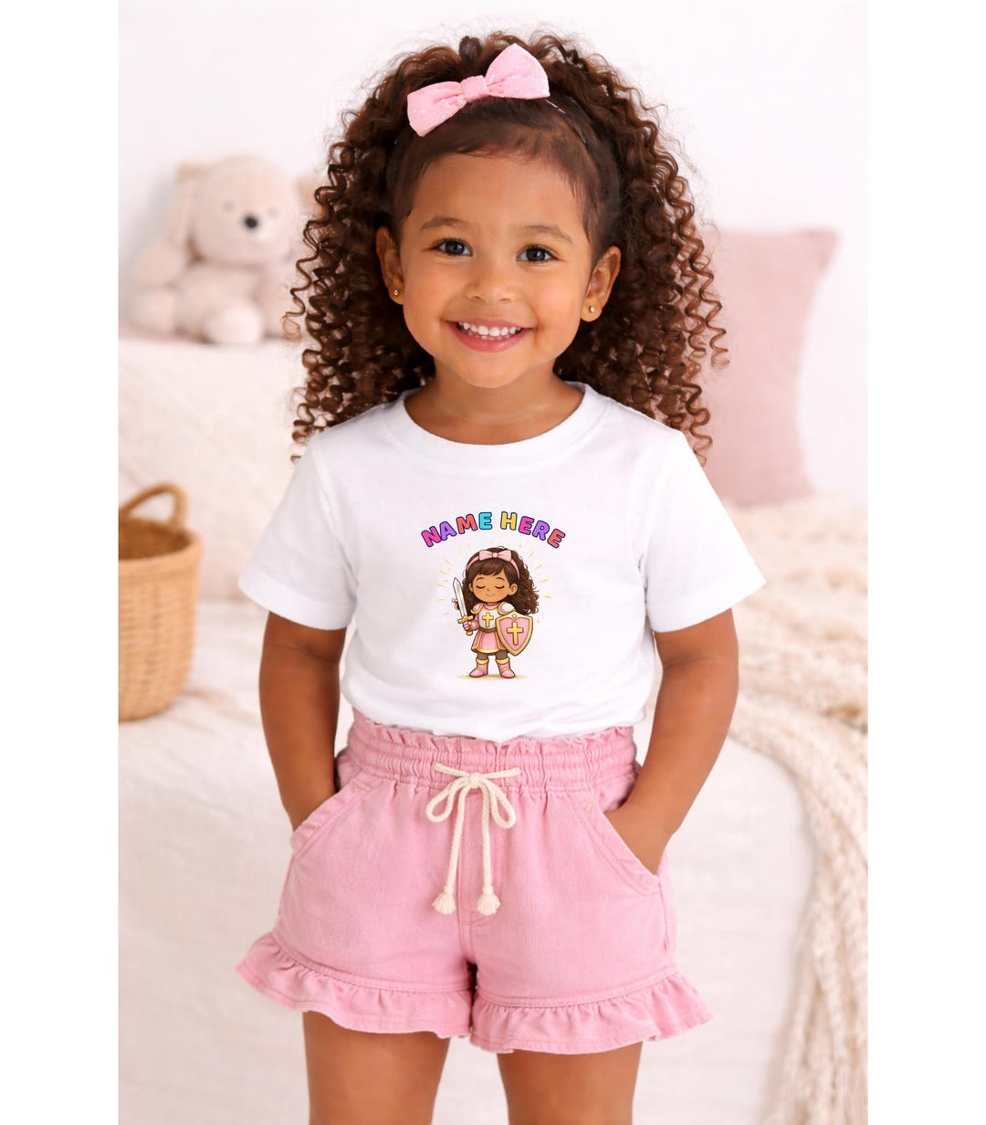 Custom Little Defender Girl Shirt / Camiseta Niña Defensora De La Fe ...