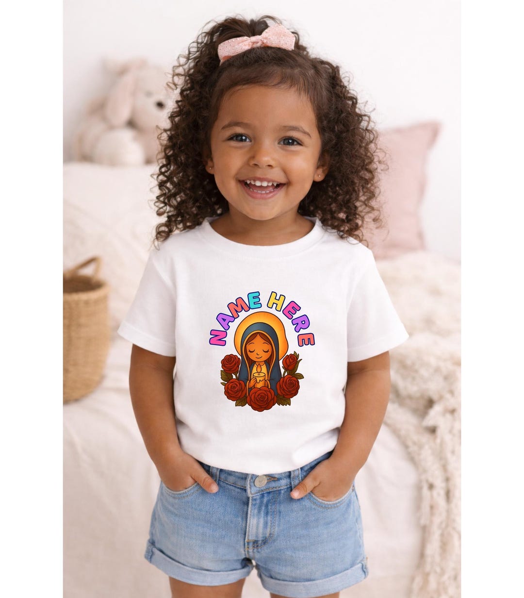 Personalized Virgin Mary Toddler Shirt / Camiseta Infantil ...