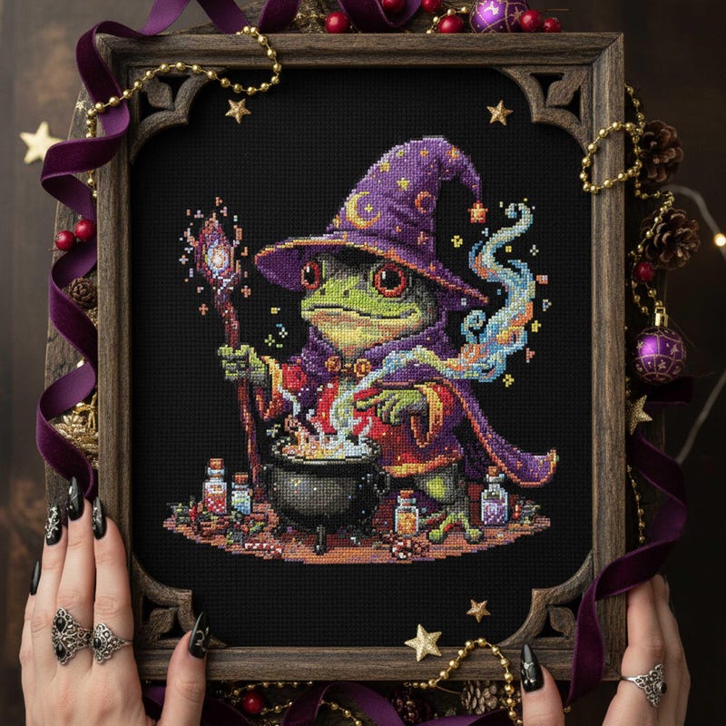Frog With Wizard Hat - Etsy