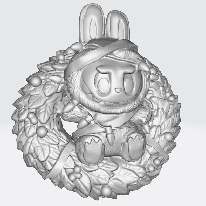 Labubu 3D Printable WICKED PACK Christmas Ornament STL Files - Etsy