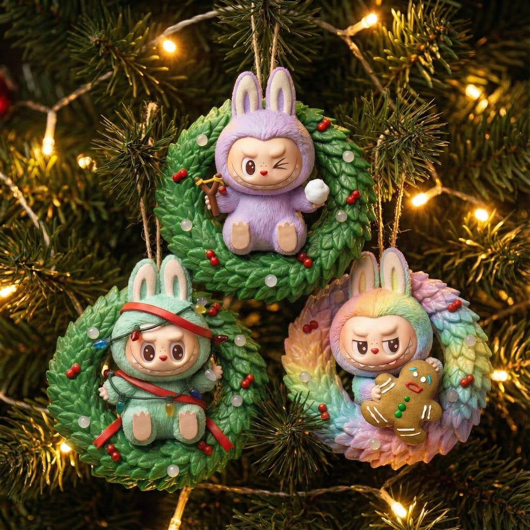 Labubu 3D Printable WICKED PACK Christmas Ornament STL Files - Etsy