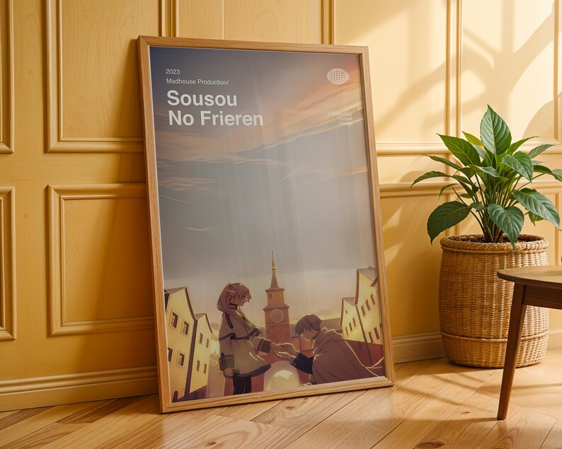 Sousou No Frieren Anime Poster: Minimalist Manga Wall Art - Etsy