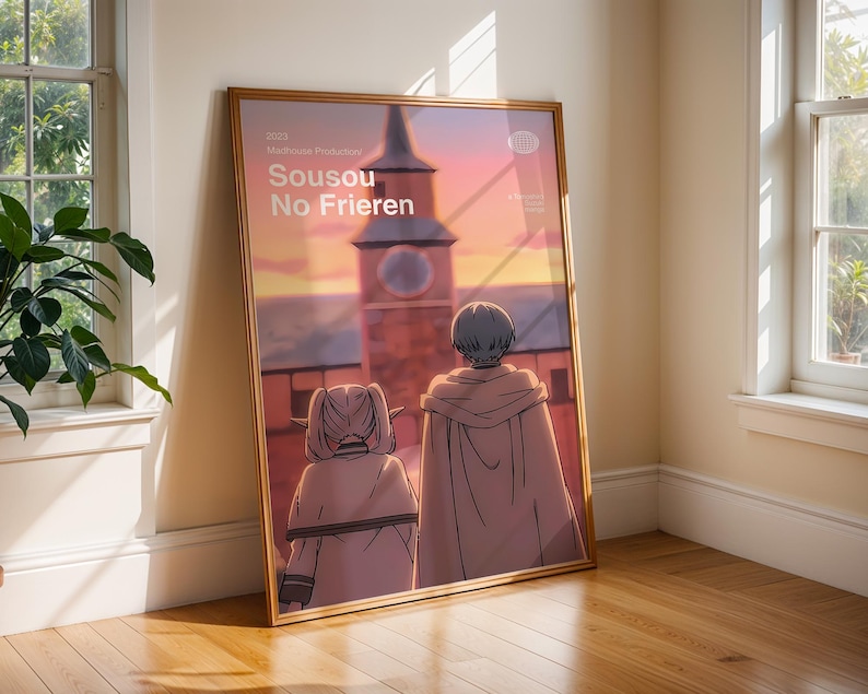 Sousou No Frieren Anime Poster: Minimalist Manga Wall Art - Etsy